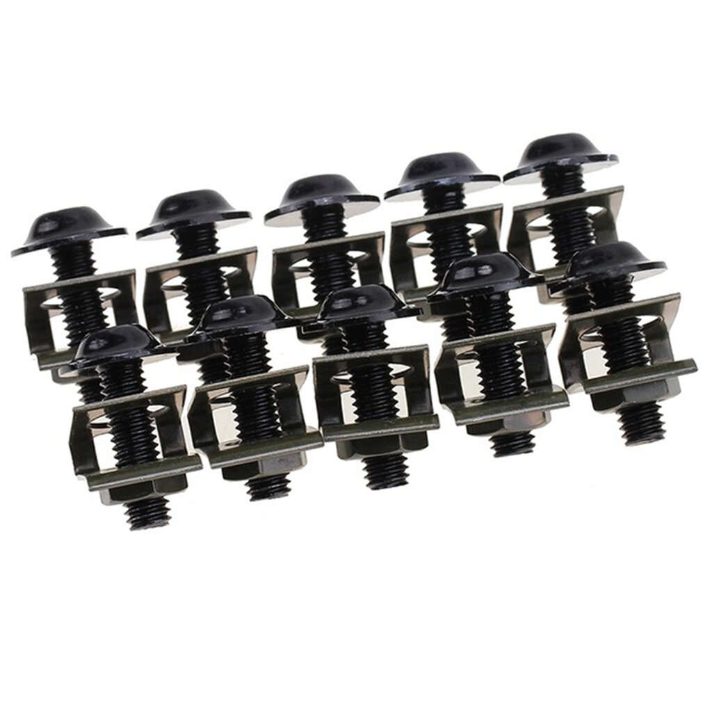 Болт Крепления Обтекателя 10шт Универсальный Болт M6 6 мм для Корпуса Обтекателя Мотоцикла Коррозионностойкие Болты