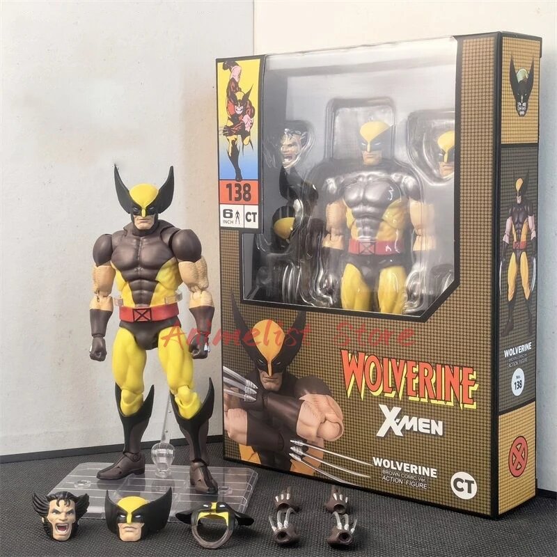 Bandai Mafex 138 Wolverine Фигурка коричневая, CT toys, with box