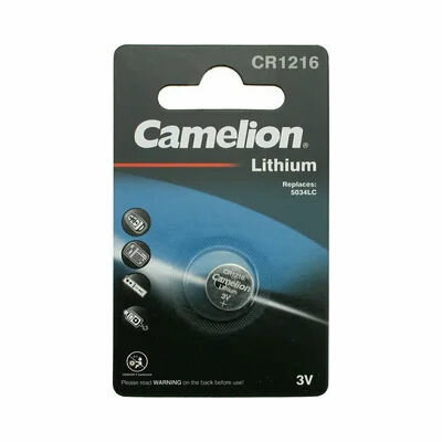 Батарейка литиевая CAMELION CR1216 дисковая 3В (бл1)