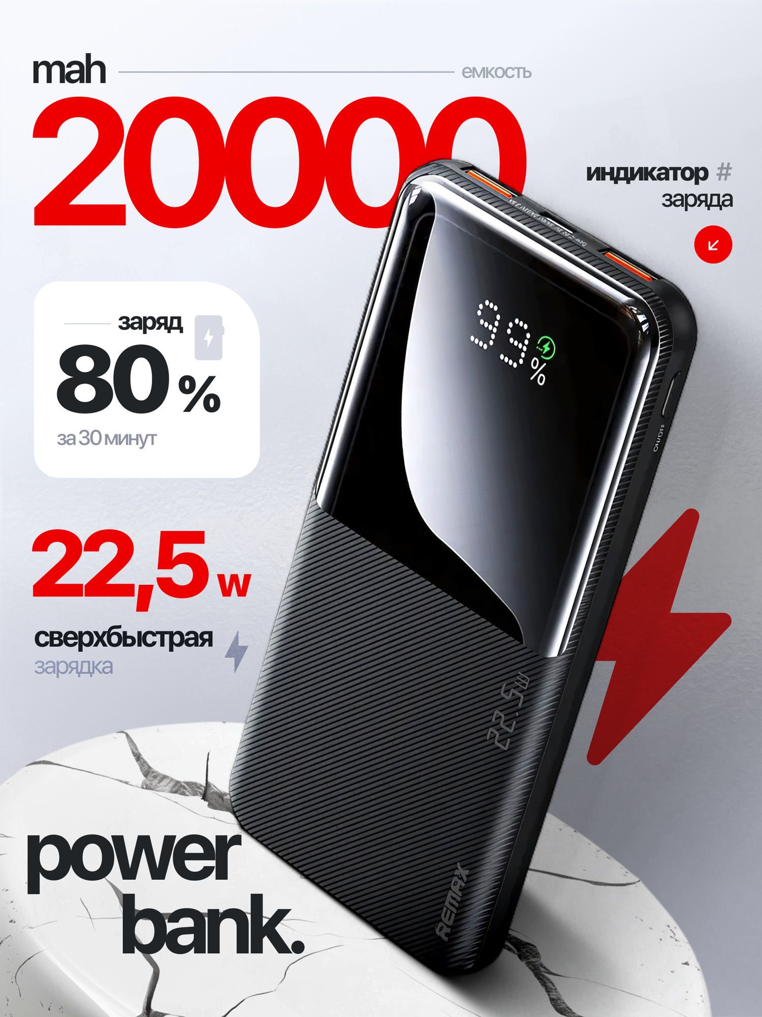 Портативный аккумулятор Samsung EB-U1200, 10000 mAh