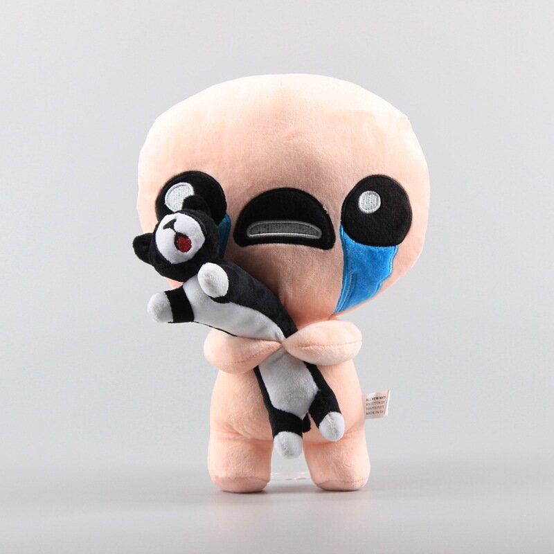 Мягкая игрушка Айзек с кубиком The Binding of Isaac, Айзек держит кота