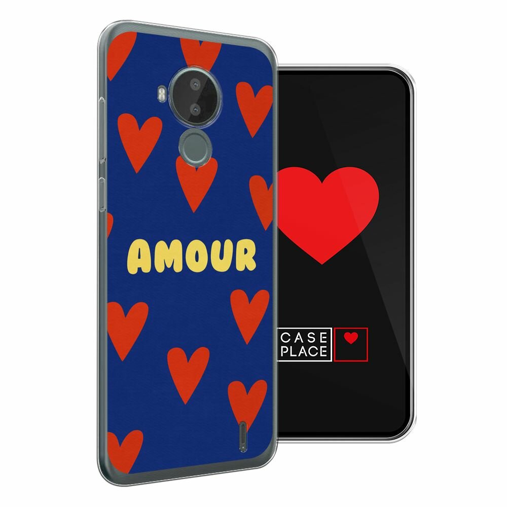 Чехол на Nokia C30 / Нокия C30 с принтом "Amour art - 14 февраля" — фото 1