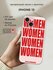 Чехол на Apple iPhone 15 / Айфон 15 с принтом "WOMEN", прозрачный