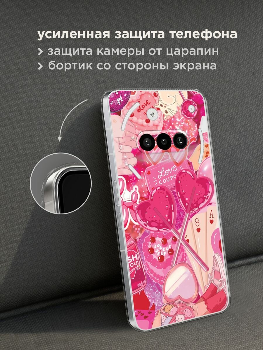 Чехол на Nothing Phone 3a / Нотинг Фон 3а с принтом "Love coupon - 14 февраля" — фото 1