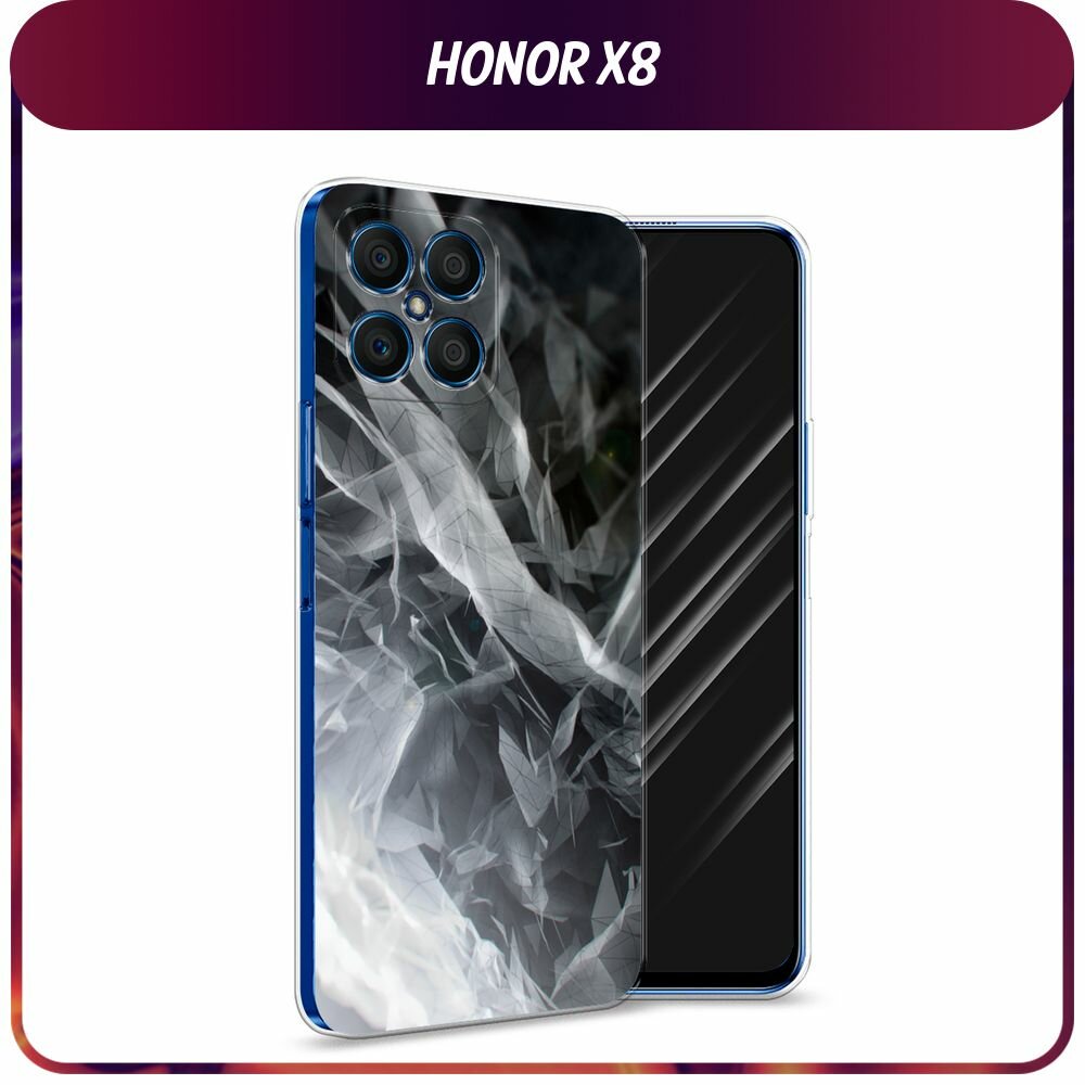 Силиконовый чехол на Honor X8 / Хуавей X8 с принтом "Абстракция 9"