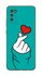 Чехол на Samsung Galaxy A02s / Самсунг Галакси A02s с принтом "Маленькое сердечк...