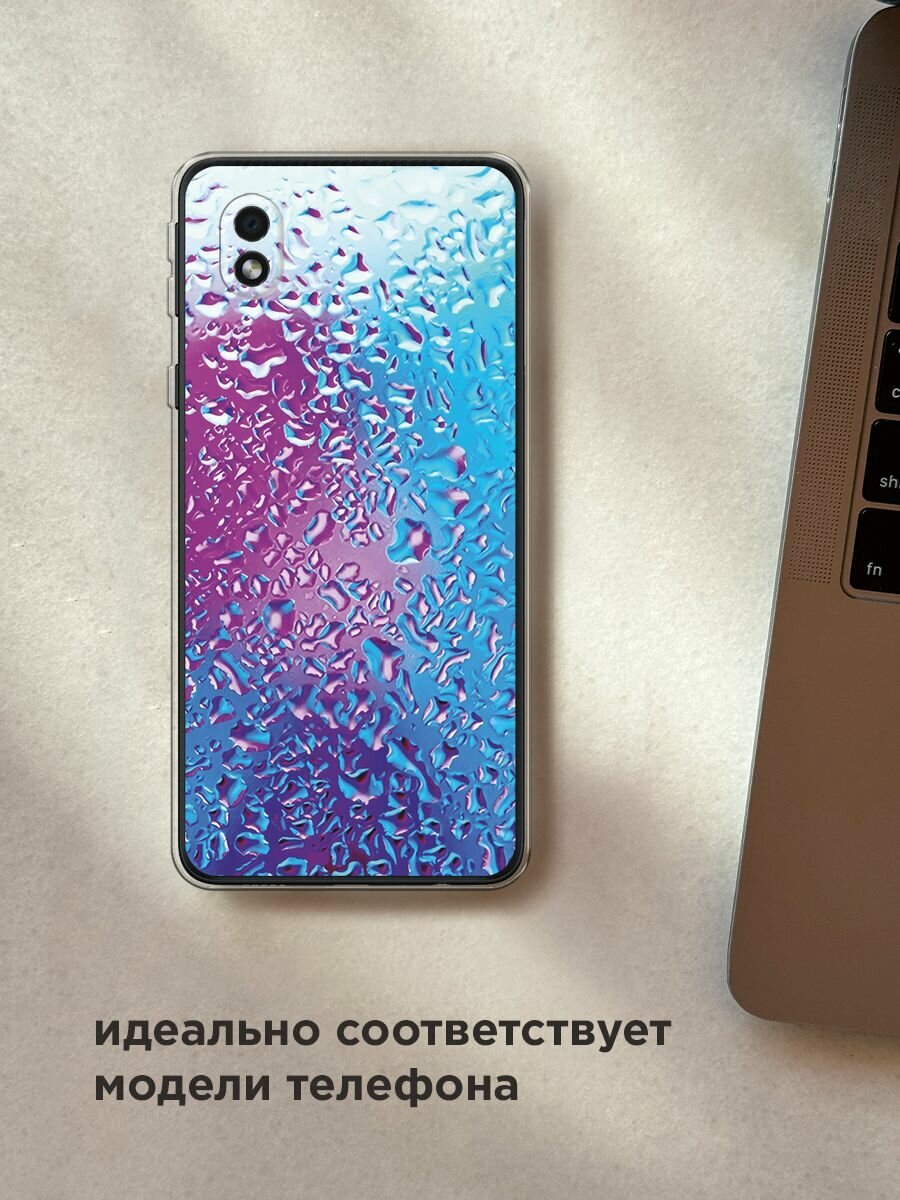 Чехол на Samsung Galaxy A01 Core / Самсунг Галакси А01 Core с принтом "Капли на стекле" — фото 1