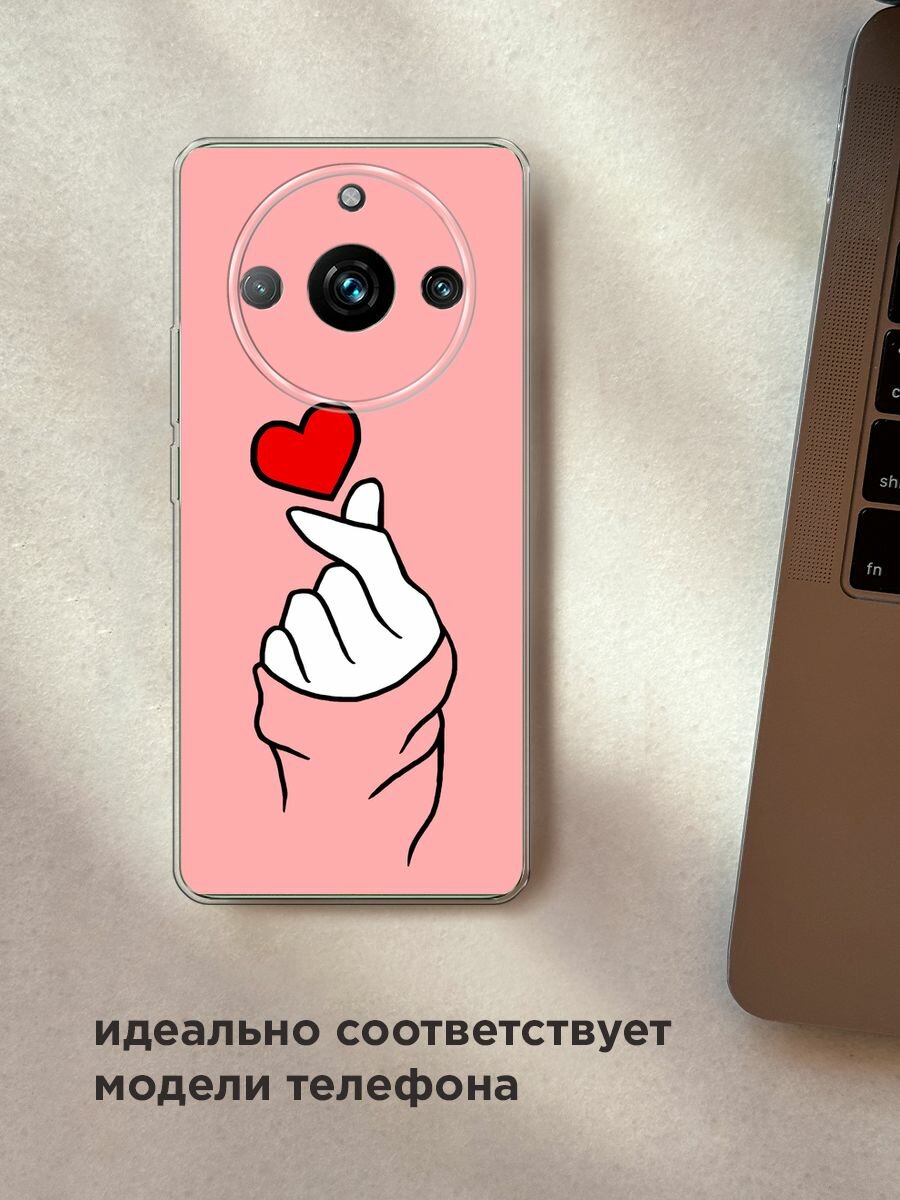 Чехол на Realme 11 Pro / Реалми 11 Про с принтом "Милое сердечко" — фото 1