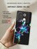 Чехол на Infinix Zero 30 5G / Инфиникс Зеро 30 5G с принтом "Синий цветок на чер...