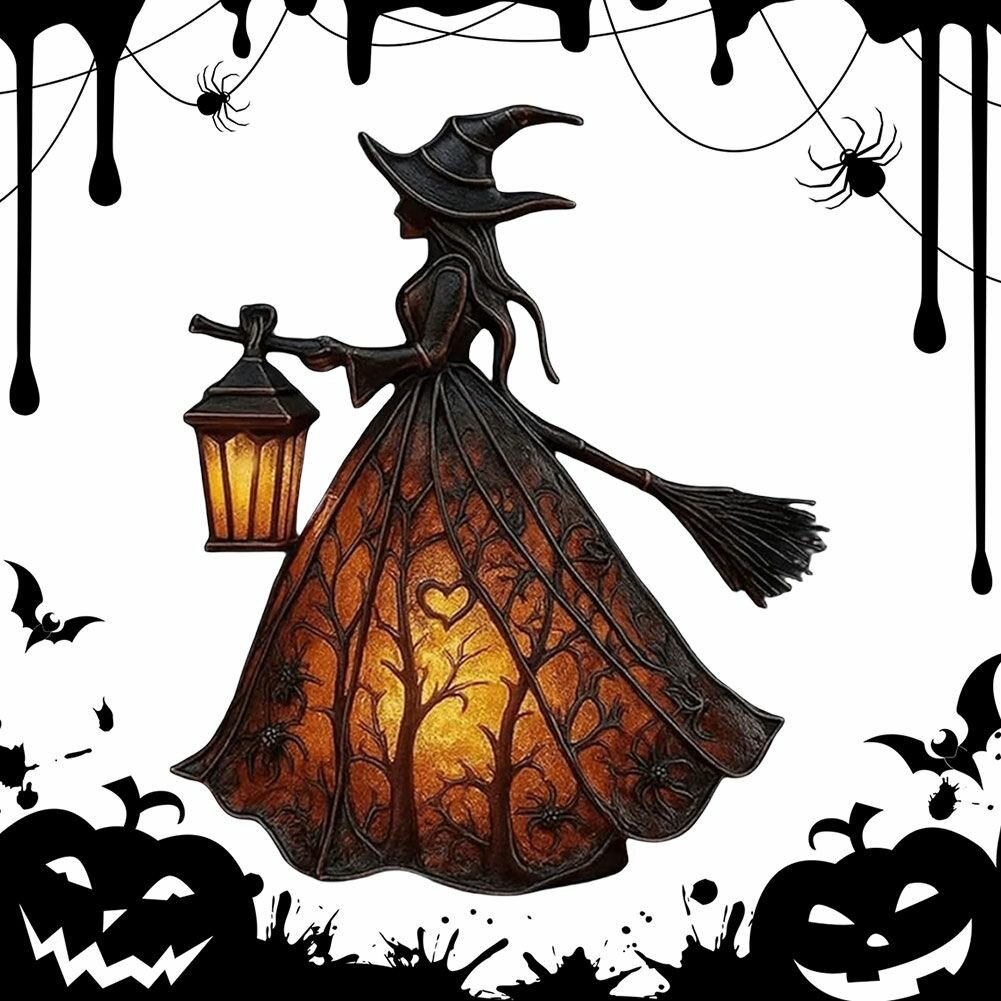 Ночной светильник с ведьмой, 18 см, для декора интерьера