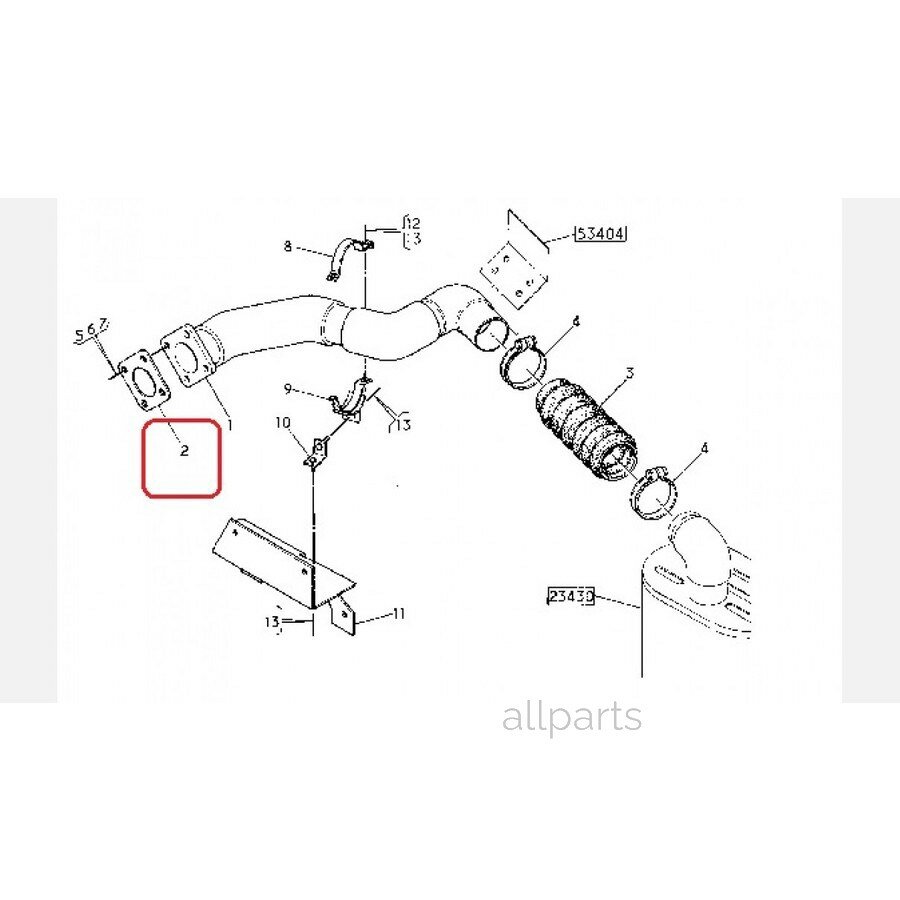 RENAULT 5010273757 Прокладка выпускной системы