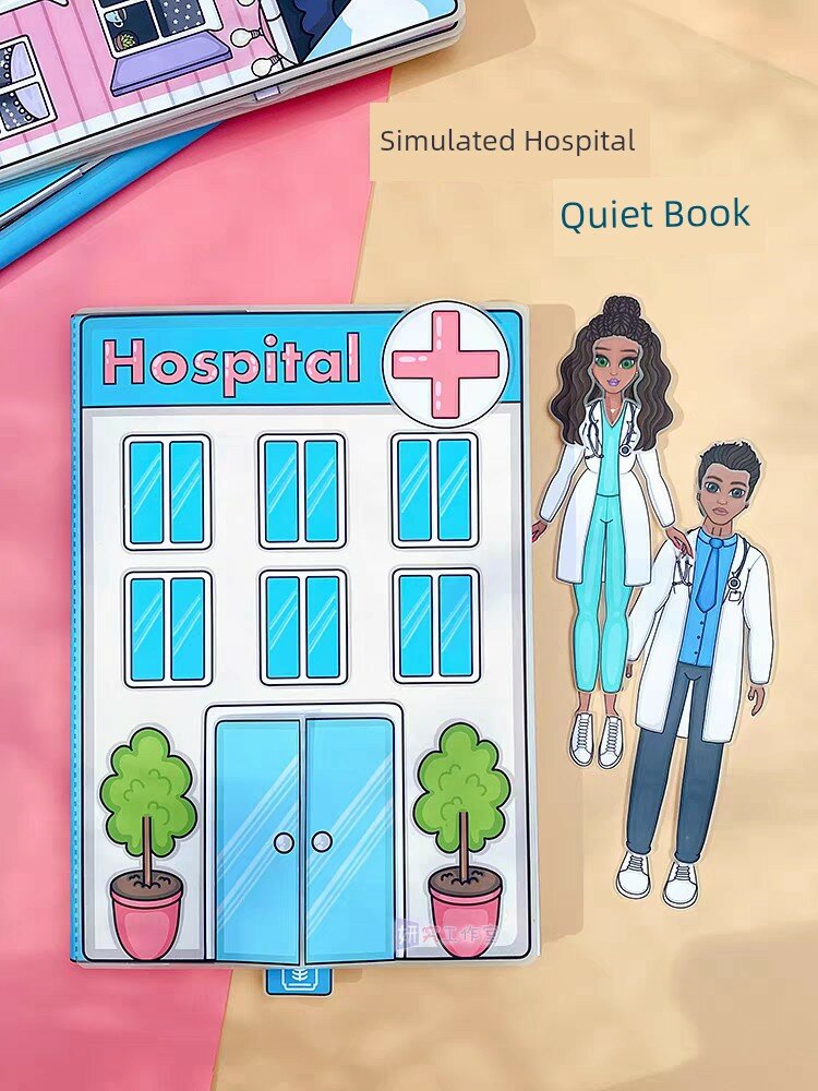 Комплексный набор для творчества: бумажные фигурки, материалы для рукоделия, развивающие игрушки, тихая книга, ролевые