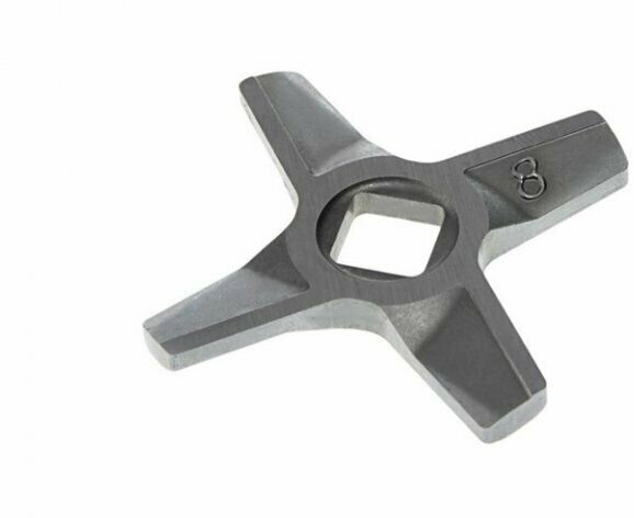 Нож для мясорубки универсальный, двухсторонний, №8 под решётку 62мм, GRZ101