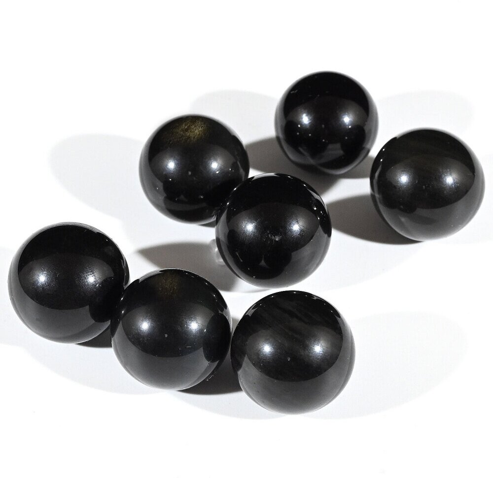 Шар из обсидиана радужного, диаметр 21-22мм .