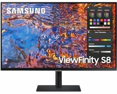 Samsung Монитор 32.0 Samsung ViewFinity S8 S80PB UHD LS32B800PXIXCI 3840x2160, IPS, черный (HDMI, DP, Type-C, USB Hub, LAN)