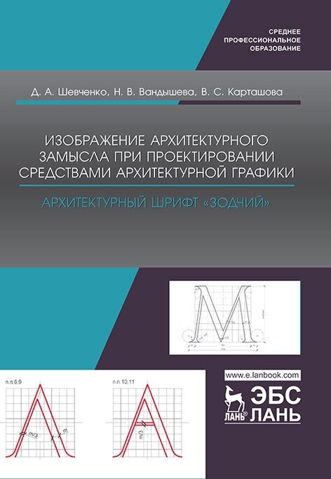 Изображение архитектурного замысла при проектировании средствами архитектурной графики. Архитектурный шрифт „Зодчий“