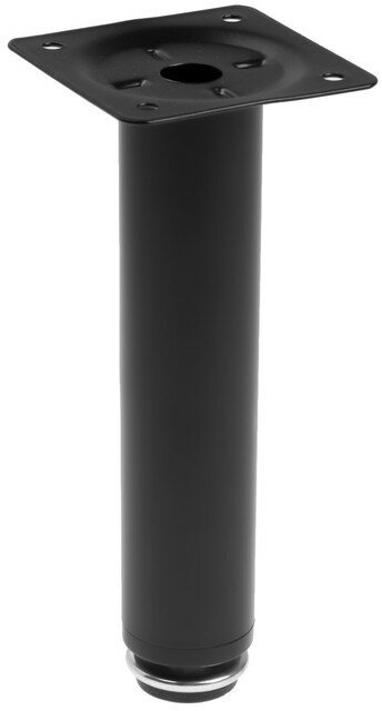 Опора круглая OKR=001BL тундра, d=30 мм, H=150 мм, чёрная