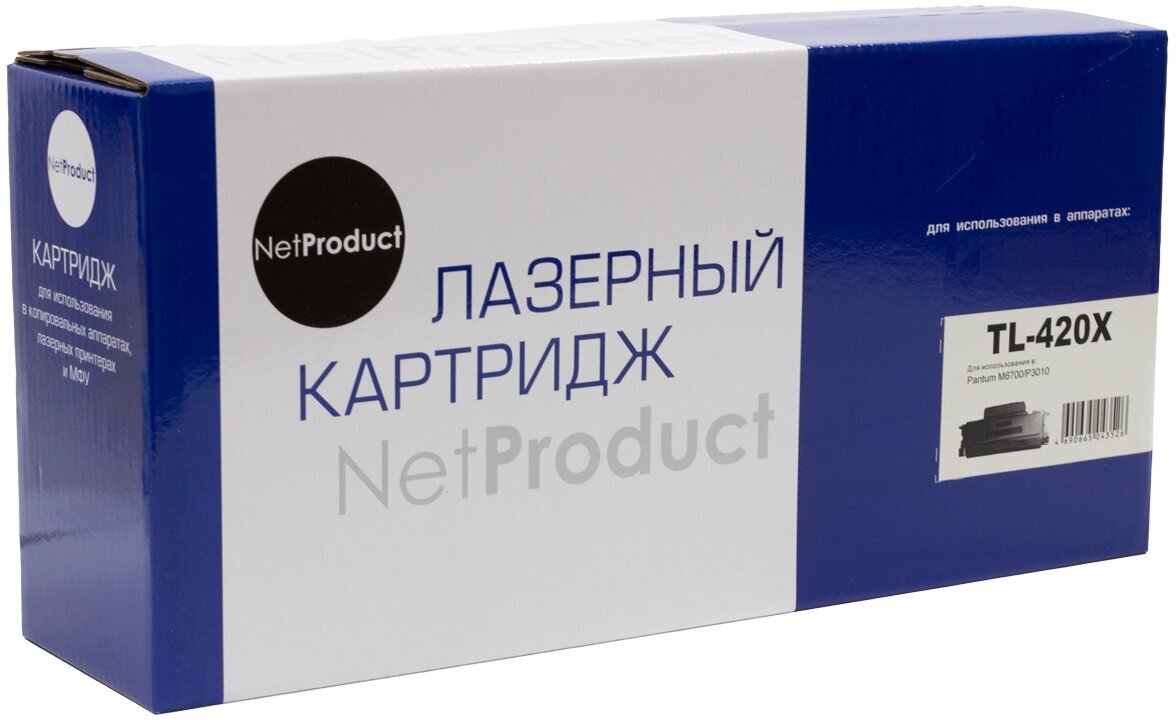 Тонер-картридж NetProduct (N-TL-420X) для Pantum M6700/P3010, 6К
