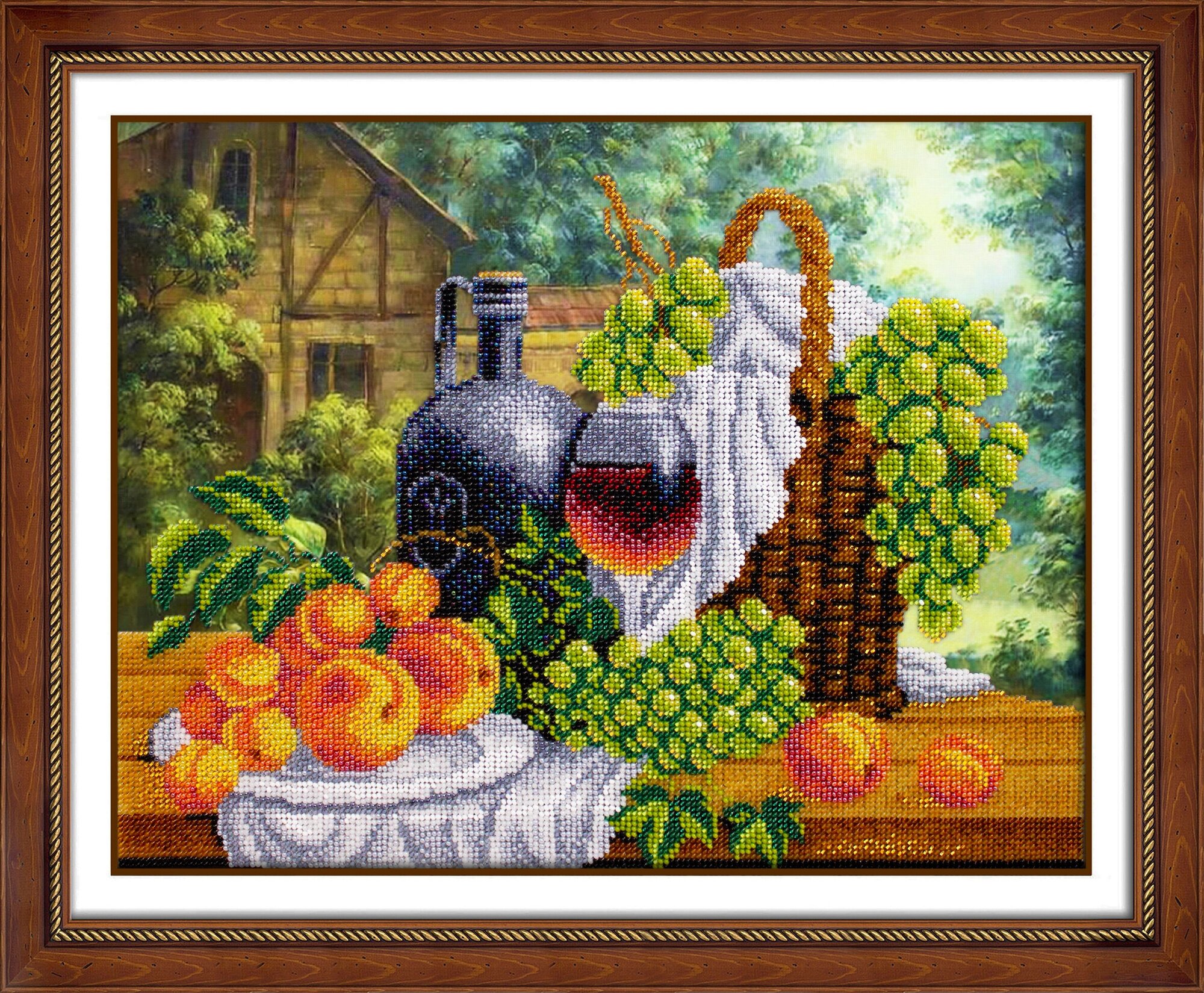 Набор для вышивания бисером "паутинка" Б-1270 Натюрморт с вином