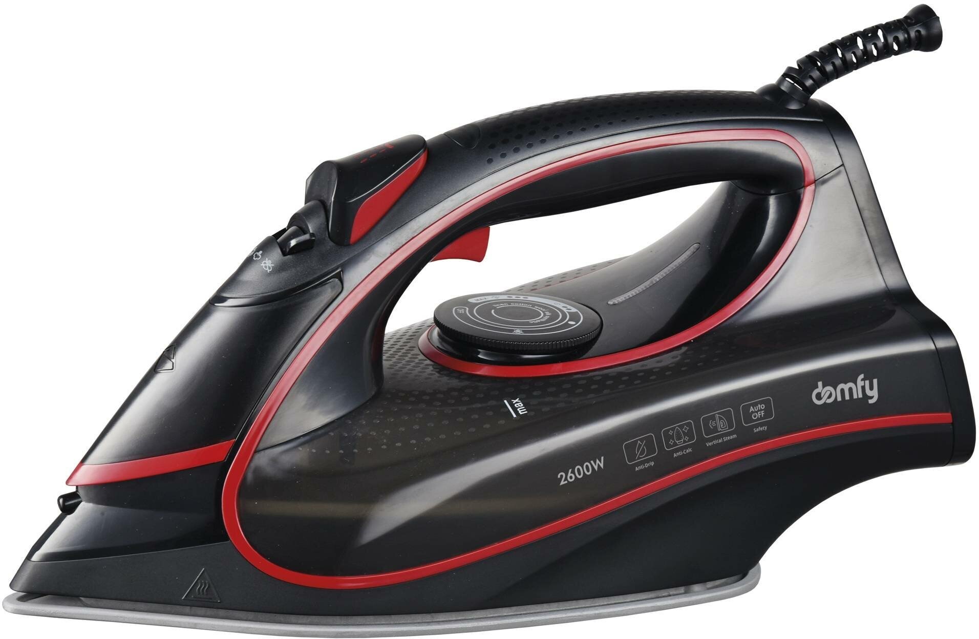 Утюг Domfy DSC-EI606 черный/красный