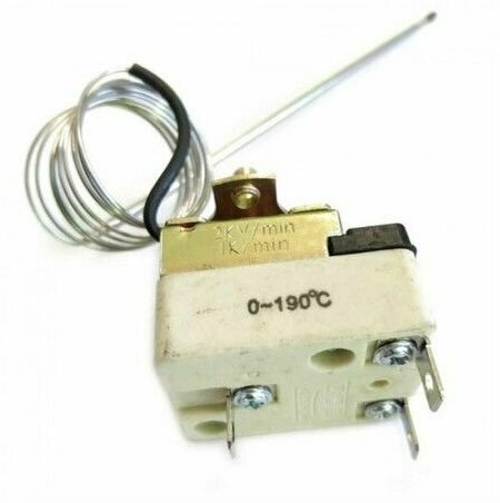 Термостат для духовки 0-190 градусов с ручкой регулировки для электроплит