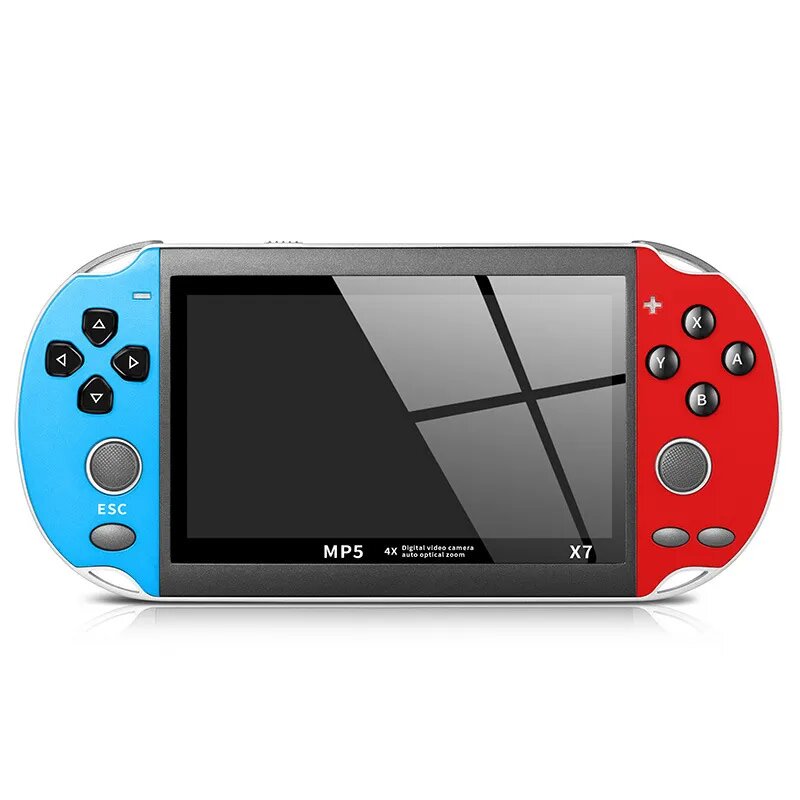 Тетрис Цветная Игровая Консоль 4.1 Дюйма 7000 Игр Двойные Джойстики Мини Ретро Приставка с Русским Языком