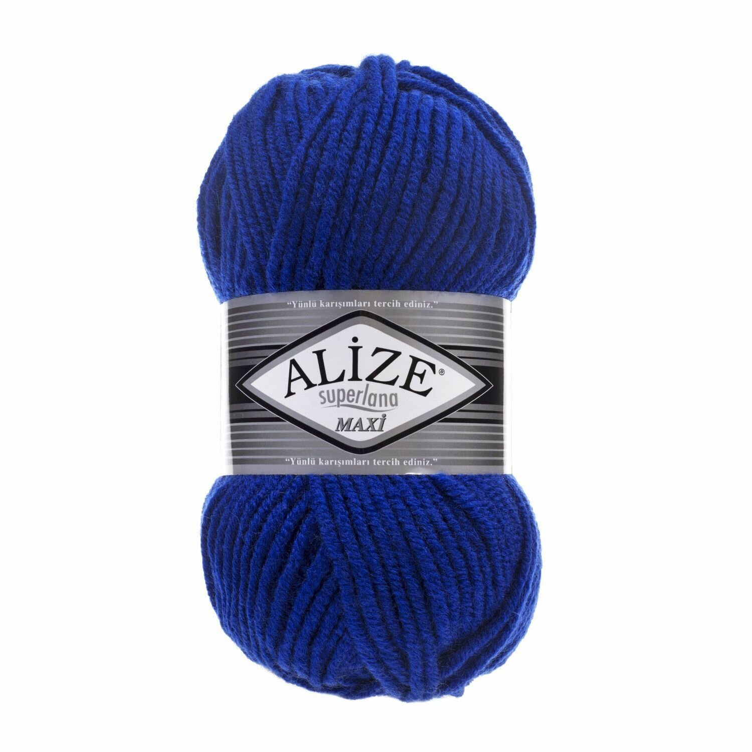 Пряжа ALIZE SUPERLANA MAXI, василек - 141, 25% шерсть, 75% акрил, 5 мотков, 100 г, 100 м.