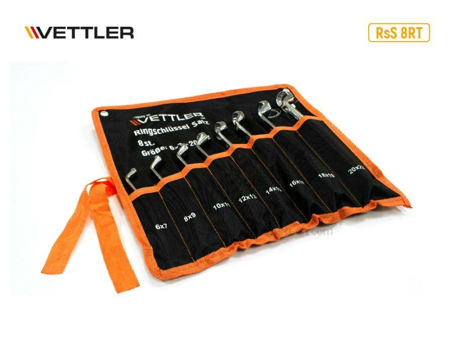 VETTLER RSS8RT Набор ключей накидных (8пр) 6-22мм сумка VETTLER