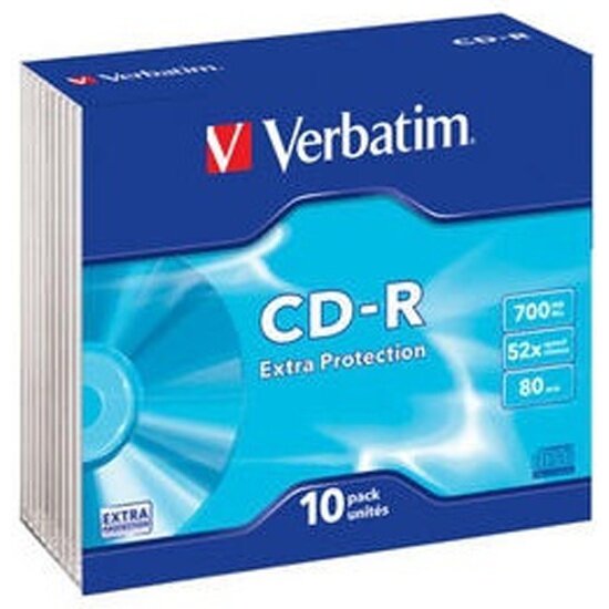 Диск Verbatim CD-R 80 52x DL SL/10