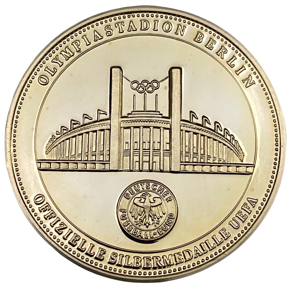 Германия, настольная медаль "Чемпионат Европы 1988-Германия. Берлин" 1987 г.