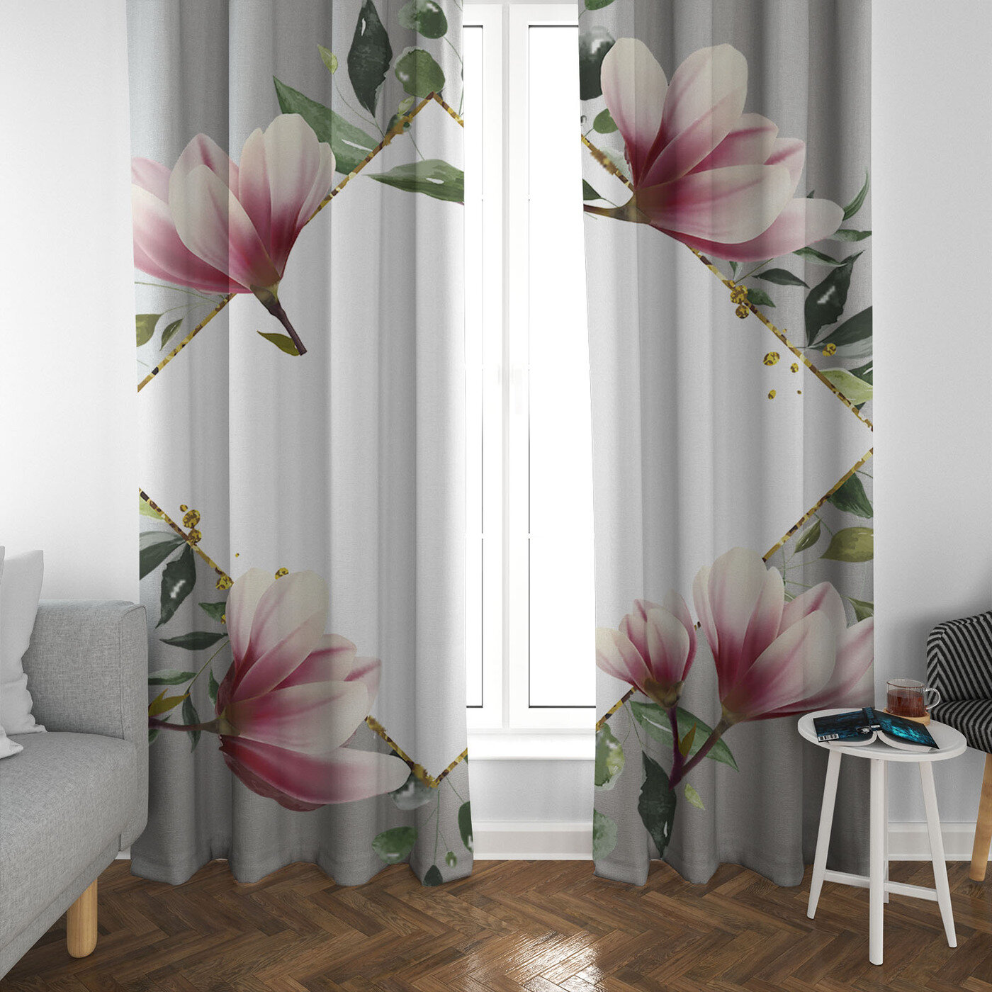 Фотошторы из габардина, 290х260см