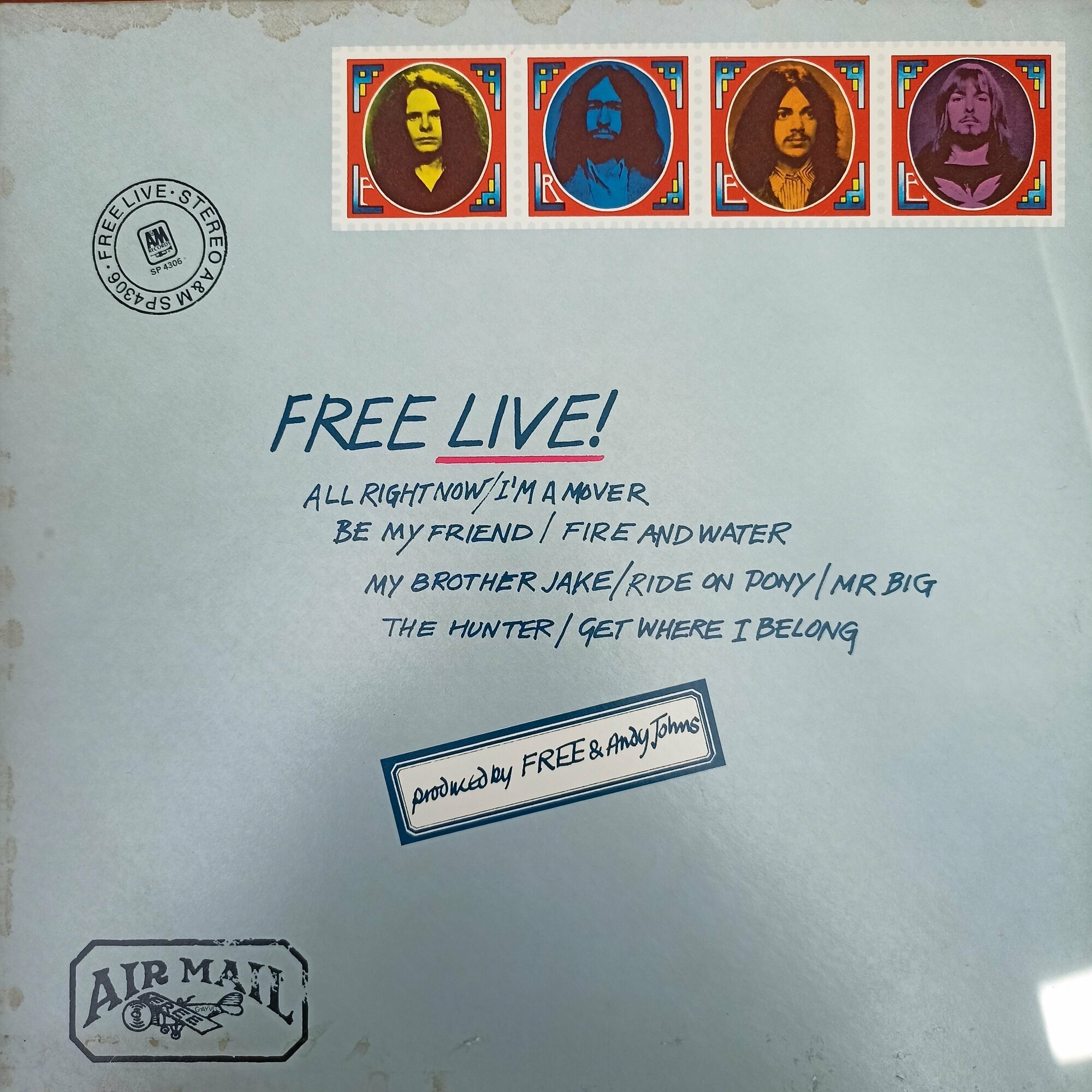 Виниловая пластинка Free - Free Livеl (США) LР