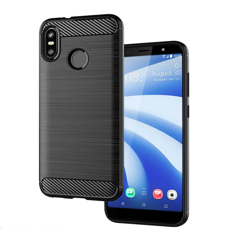 Чехол-бампер MyPads для HTC U12 life противоударный усиленный ударопрочный черный