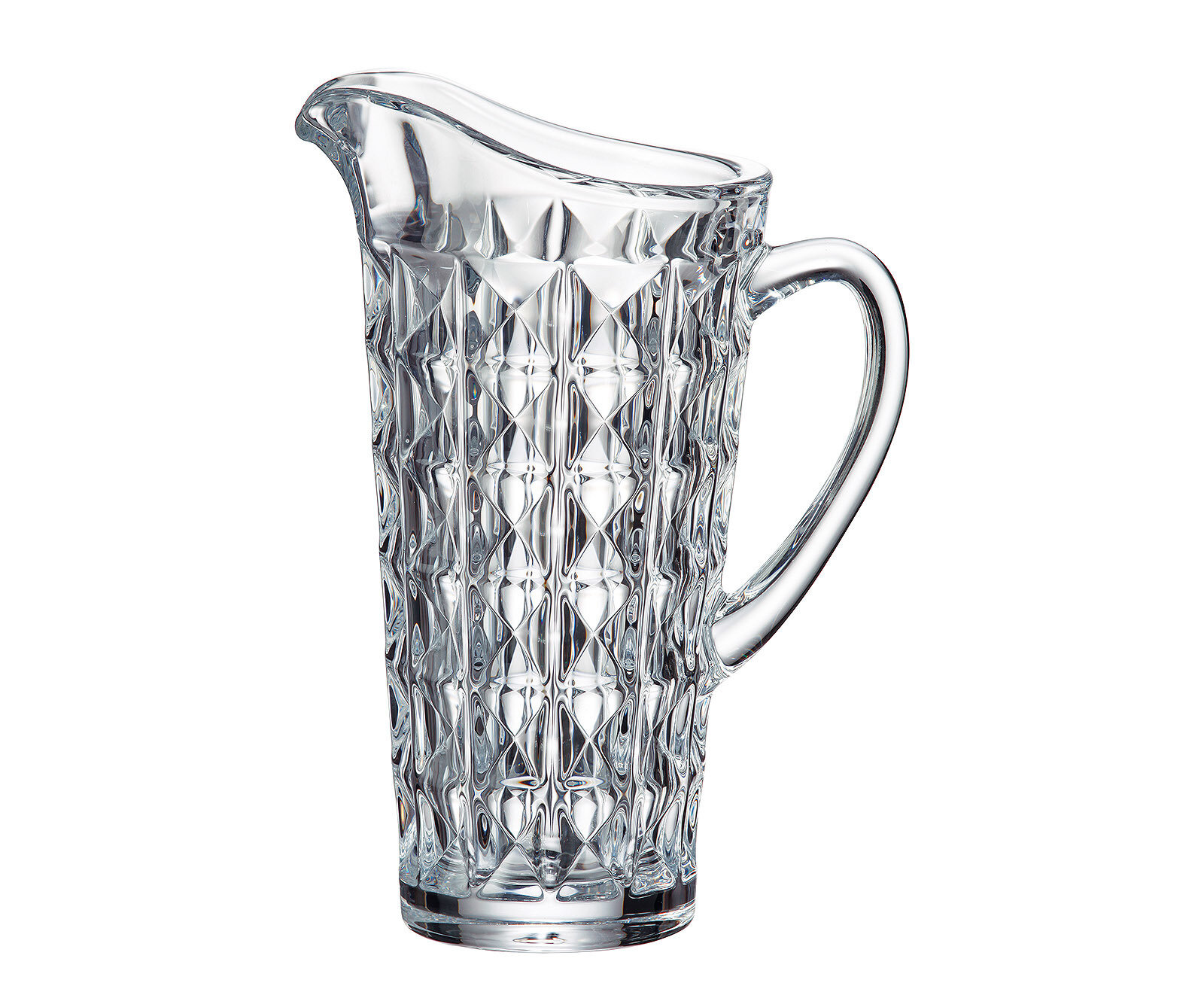 Кувшин для сока/воды Crystalite Bohemia "Даймонд" 1125 мл. / 1 шт, прозрачный