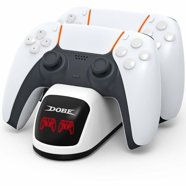 Зарядная док станция подставка для Dualshock PS5 с индикацией (Dobe TP5-0515B)