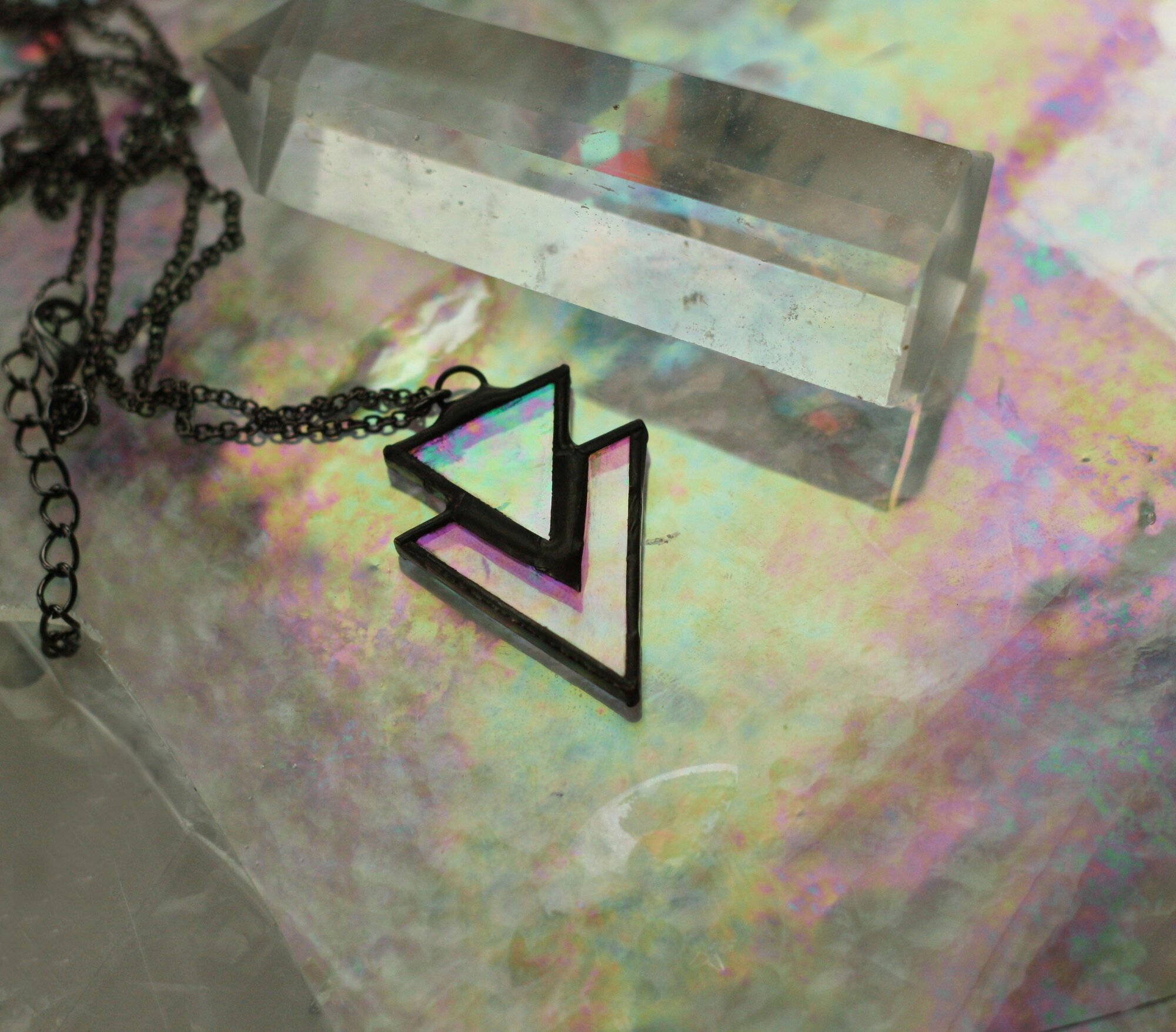 Колье, стекло