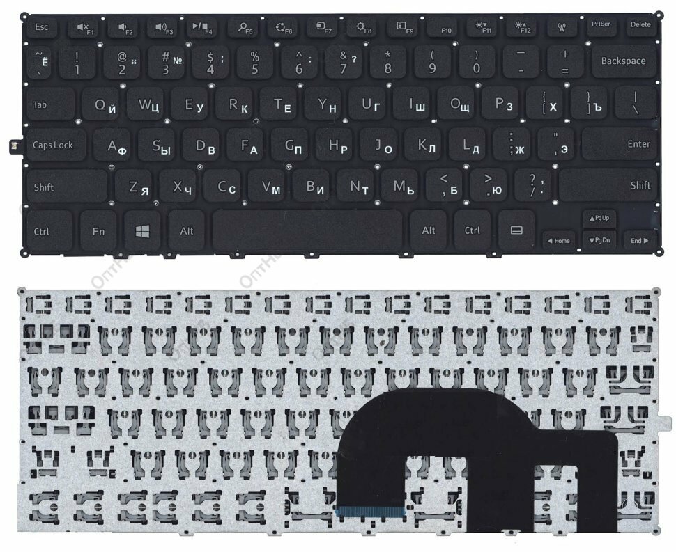 Клавиатура для ноутбука Dell Inspiron 11-3000, 11-3135, 11-3137, 11-3138 черная