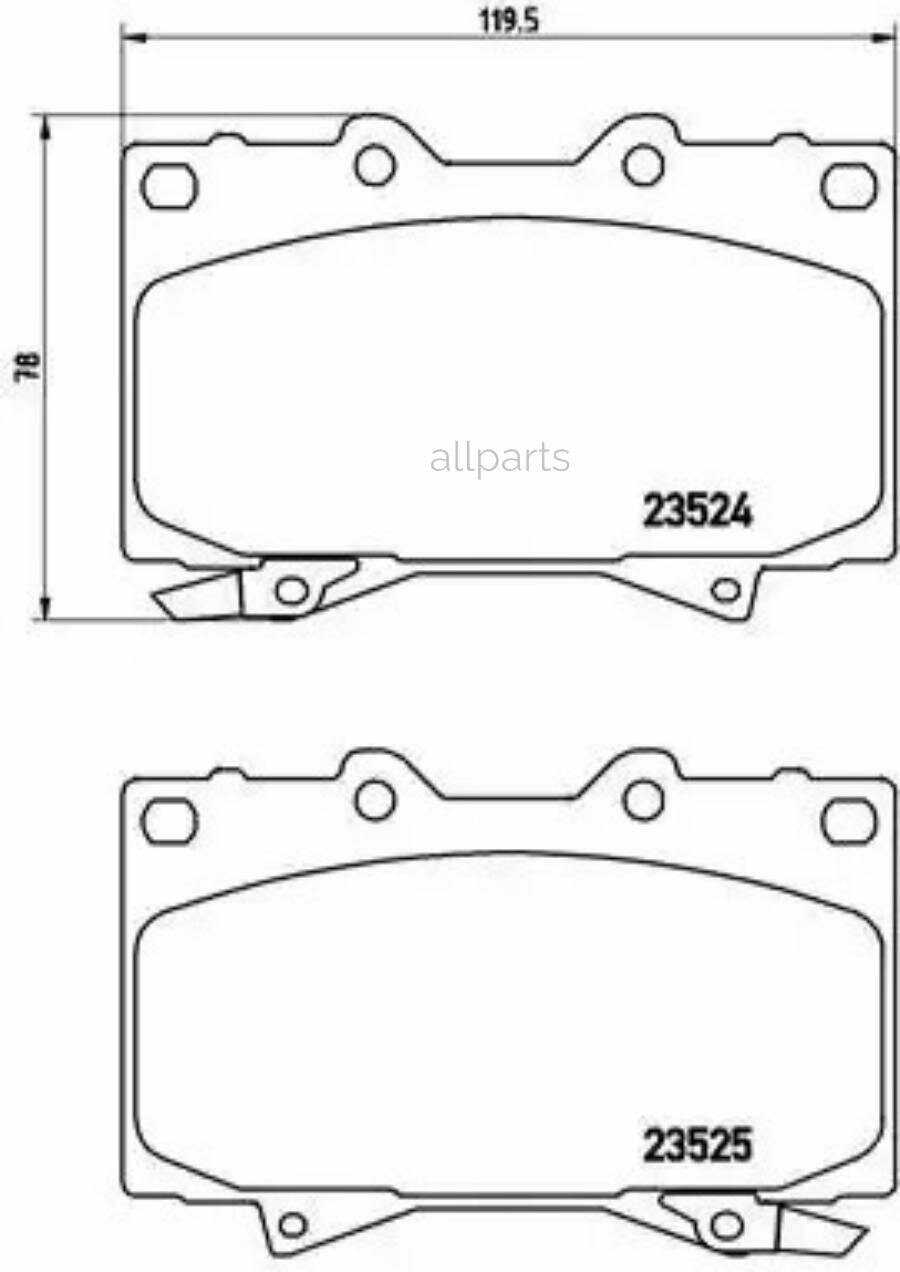 BREMBO P83048 Колодки тормозные дисковые, комплект