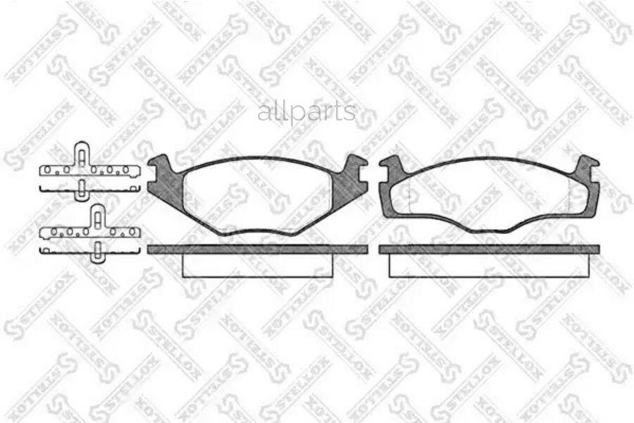 STELLOX 182010SX колодки дисковые передние!\ VW Golf 1.4-1.8/1.6-1.9TD 83-95/Passat 82-88