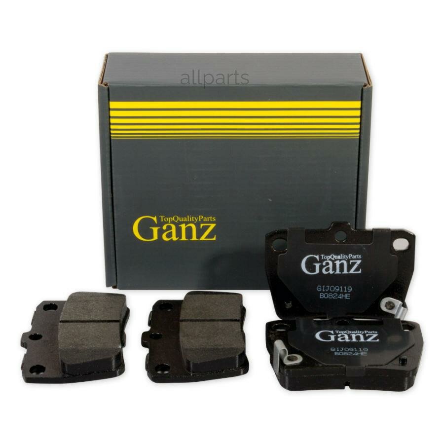 GANZ GIJ09119 Колодки тормозные задние для TOYOTA RAV 4 (00-)/CHERY Tiggo GANZ GIJ09119