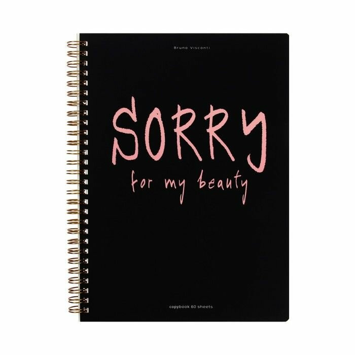 Тетрадь Bruno Visconti SORRY, В5, 60 листов, в клетку, на гребне (7-60-007/04)