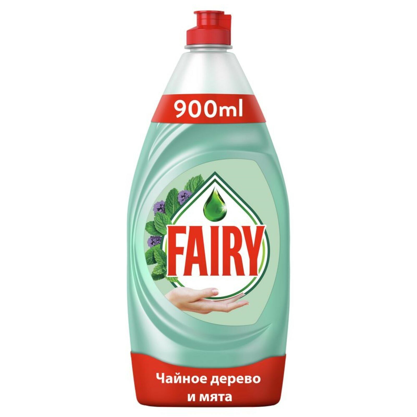 Средство для мытья посуды Fairy, гель, чайное дерево и мята, 900 мл