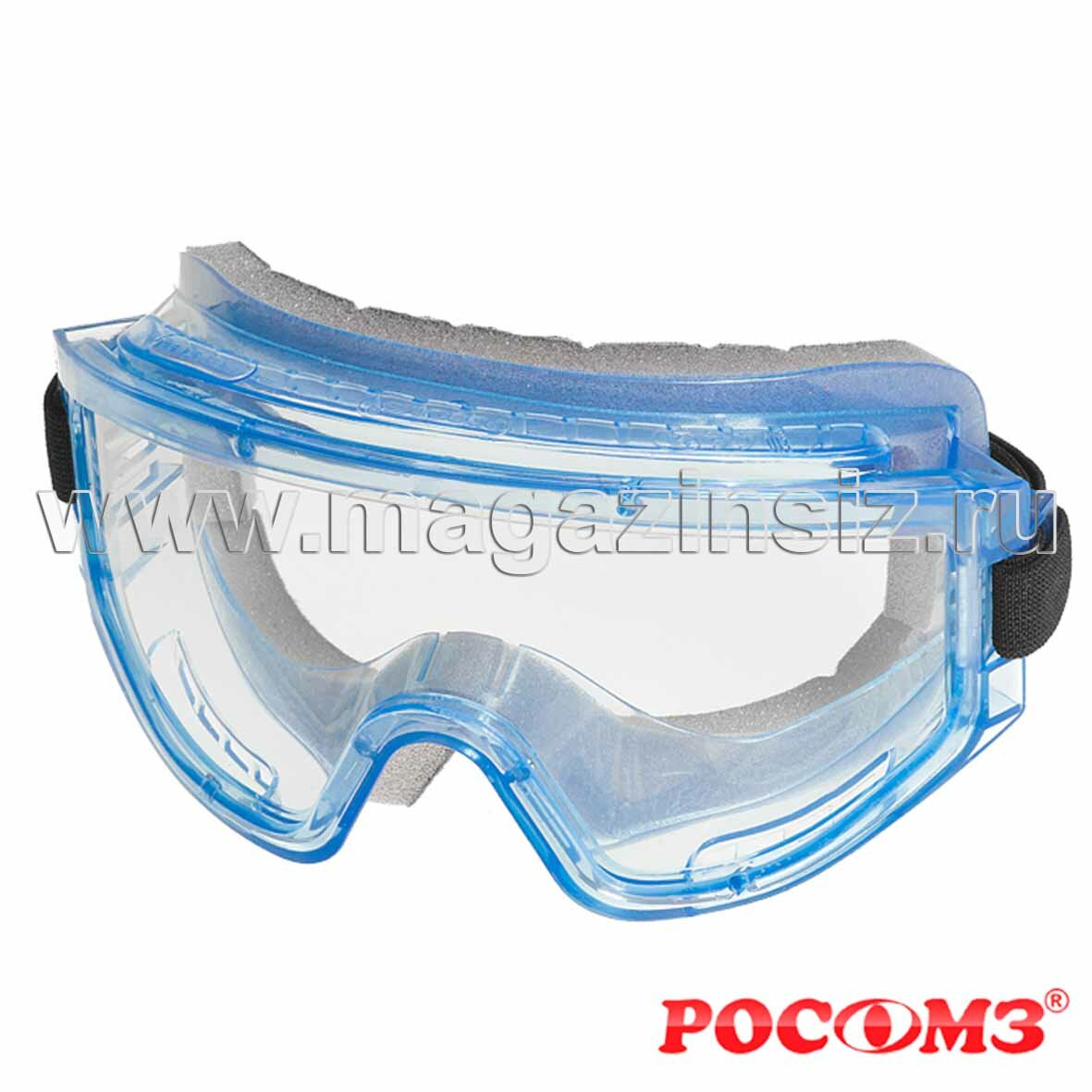 Очки защитные закрытые с непрямой вентиляцией ЗН11 PANORAMA super (PC) с обтюратором, арт. 24130