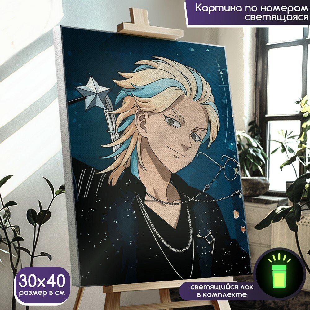 Картина по номерам со светящейся краской аниме Токийские мстители (Haitani brothers ) - 1509 В 30x40