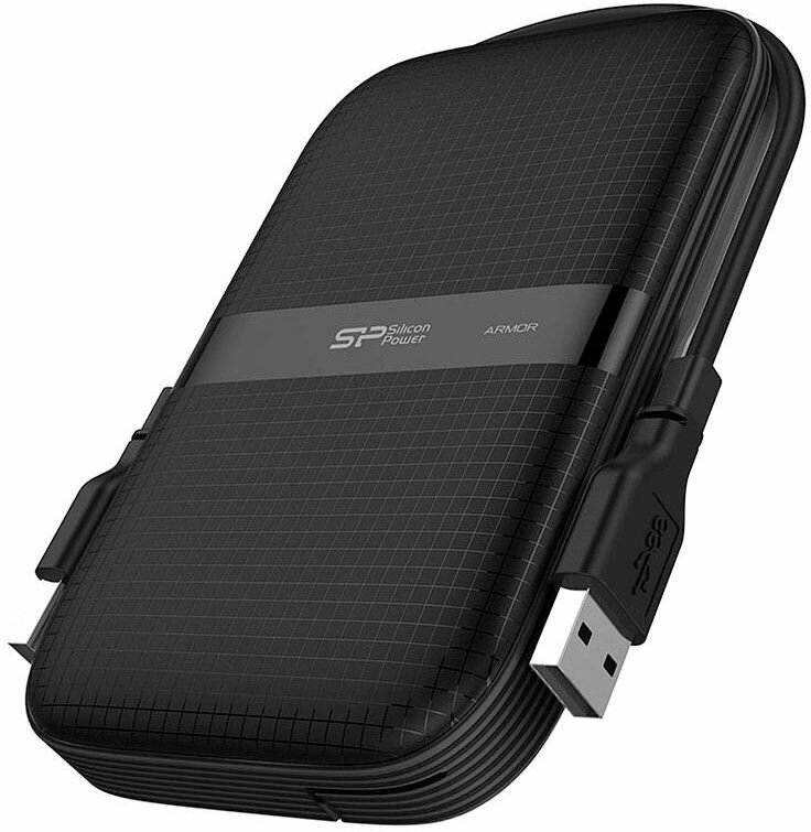 Silicon Power 4 ТБ Внешний жесткий диск Armor A60 (SP040TBPHDA60S3A), Пластик, черный