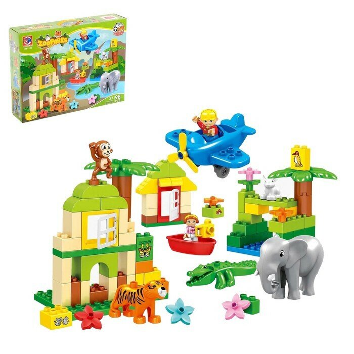 Конструктор Зоопарк , 98 деталей