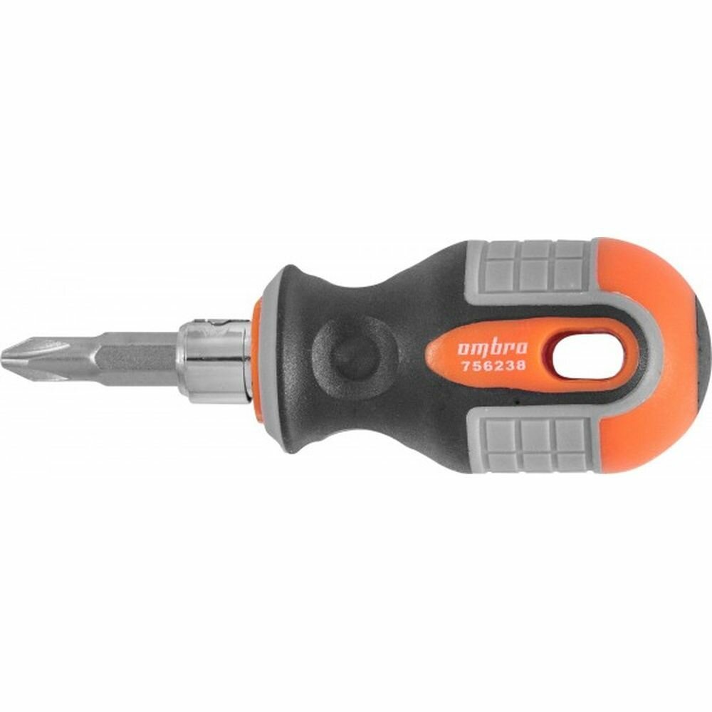 Отвертка стержневая двусторонняя РН2, SL6x38 мм Ombra 756238