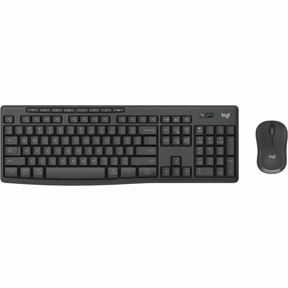 Комплект клавиатура + мышь Logitech MK370 (Английская раскладка, черный цвет)