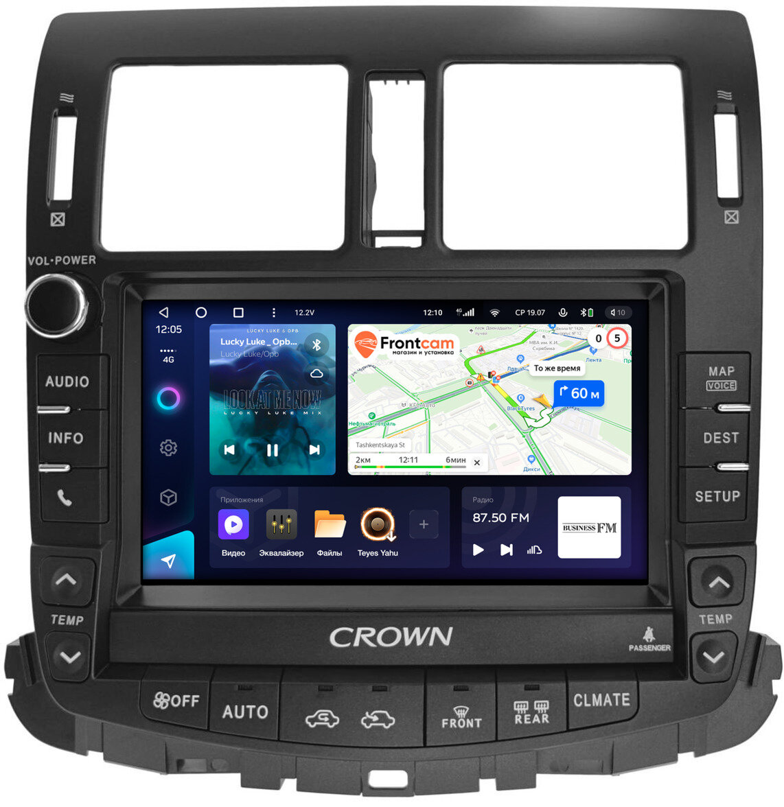 Штатная магнитола Toyota Crown (S200) 2008-2012 (Для авто c монитором и DVD) Teyes CC3L 4/64 9" RM-9-5377 Android 10 (4G-SIM, DSP, IPS)