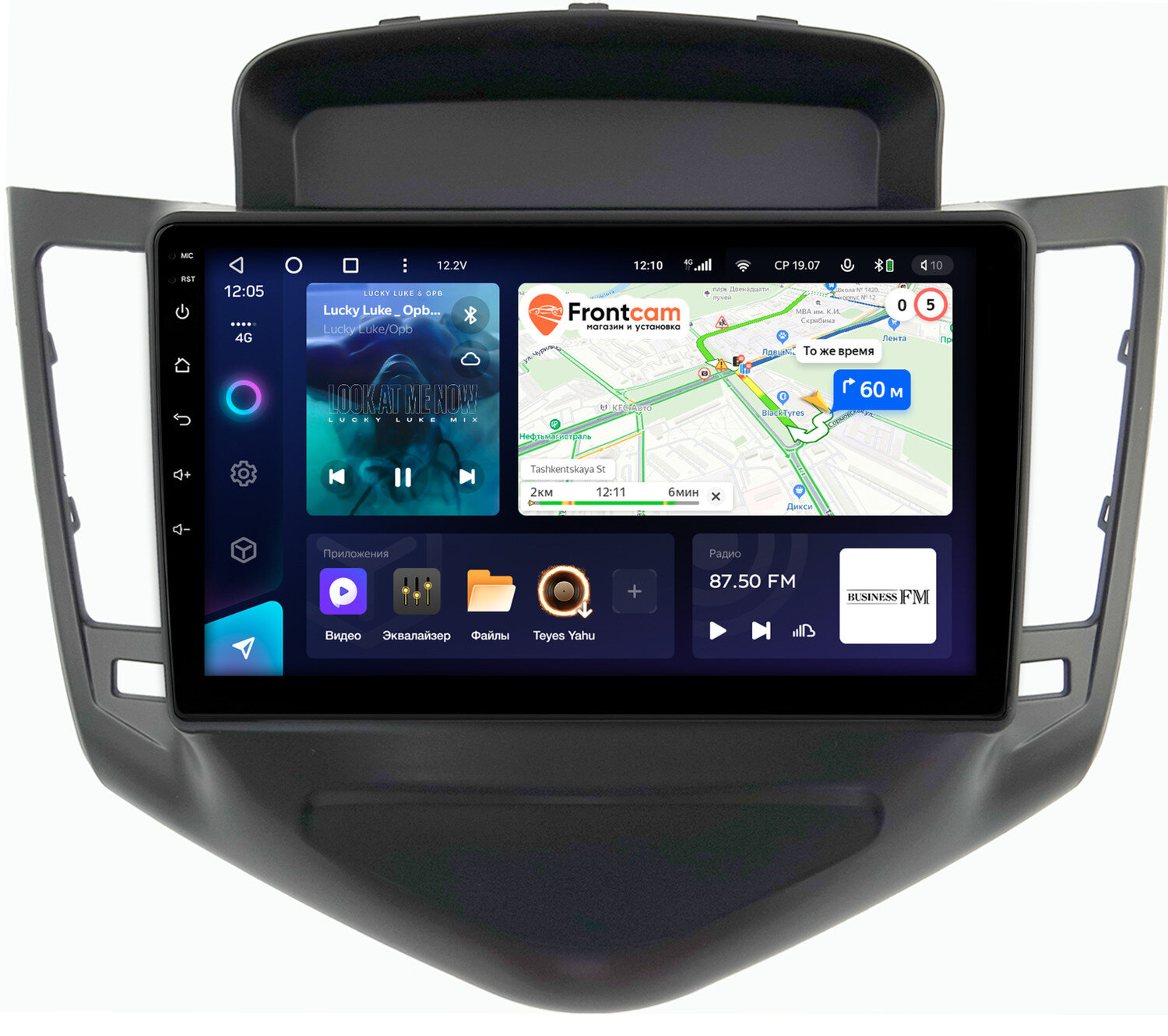 Штатная магнитола Teyes CC3 360 6/128 9" RM-9010 Chevrolet Cruze 2008-2012 (черная) Android 10 (4G-SIM, DSP, QLed)